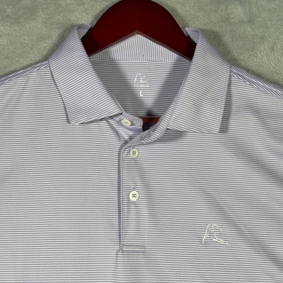 Rhoback | Shirts | Rhoback Polo Shirt Mens Large Purple Striped ...